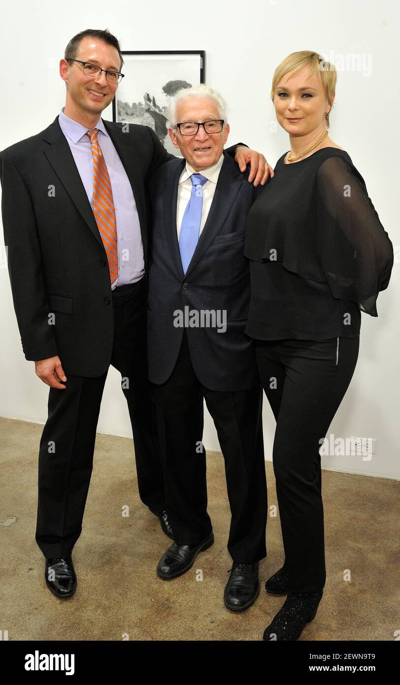 L-R: Frank Vaccaro, famed photographer Tony Vaccaro and Maria Vaccaro ...