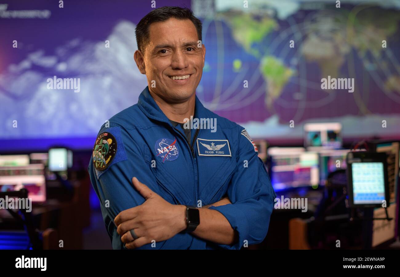 HOUSTON, TX, USA - 17 September 2020 - NASA astronaut Frank Rubio poses ...