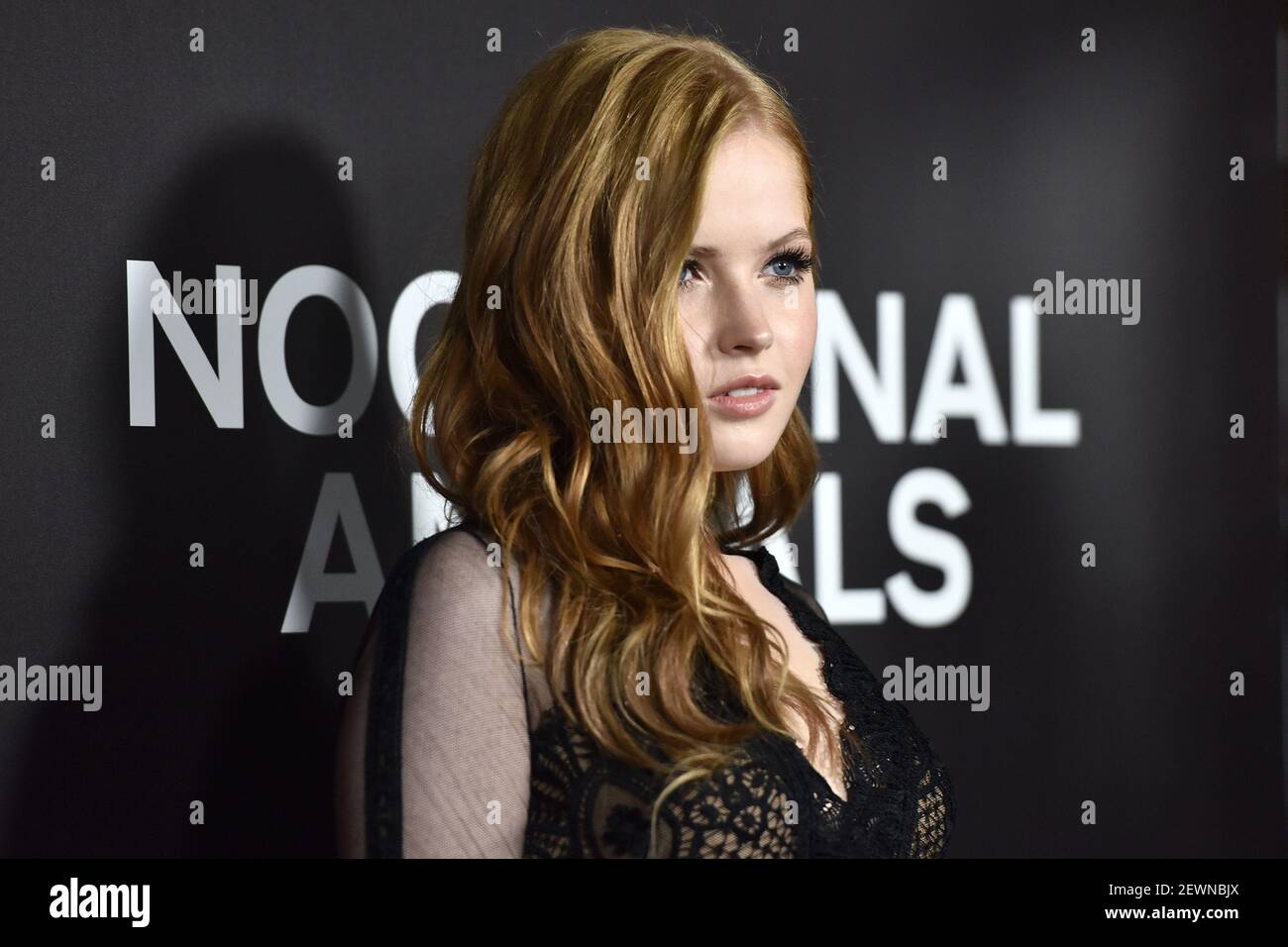 Actress Ellie Bamber attends the "NOCTURNAL ANIMALS" Premiere at The ...