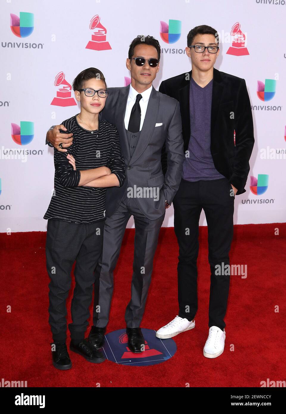 Marc Anthony (C) at 17th Annual Latin Grammy Awards held at T Mobile ...