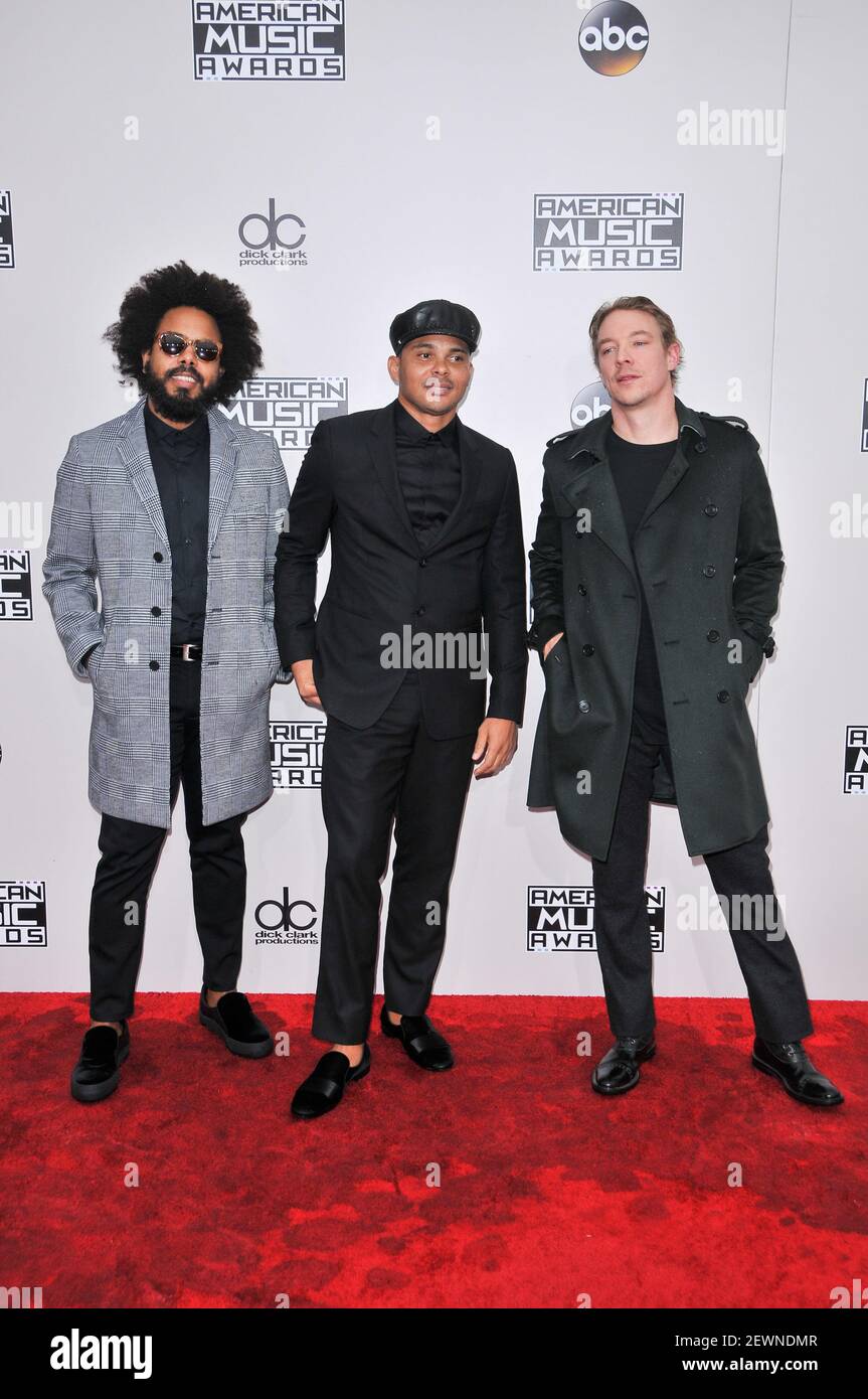 Jillionaire, Walshy Fire and Diplo at the 2016 American Music Awards ...