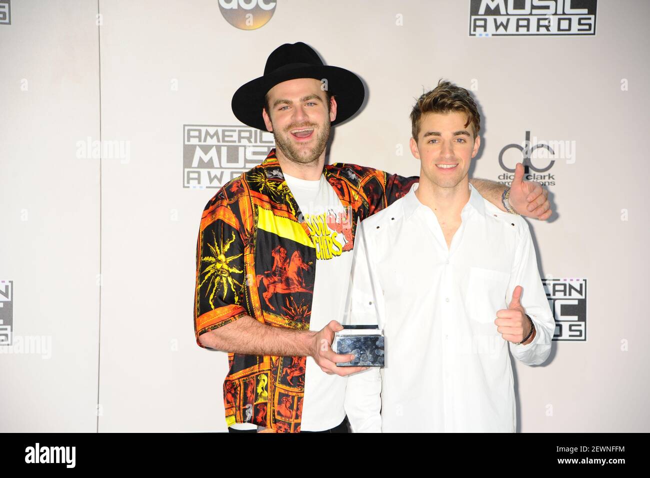 The Chainsmokers in the press room during 2016 American Music Awards ...