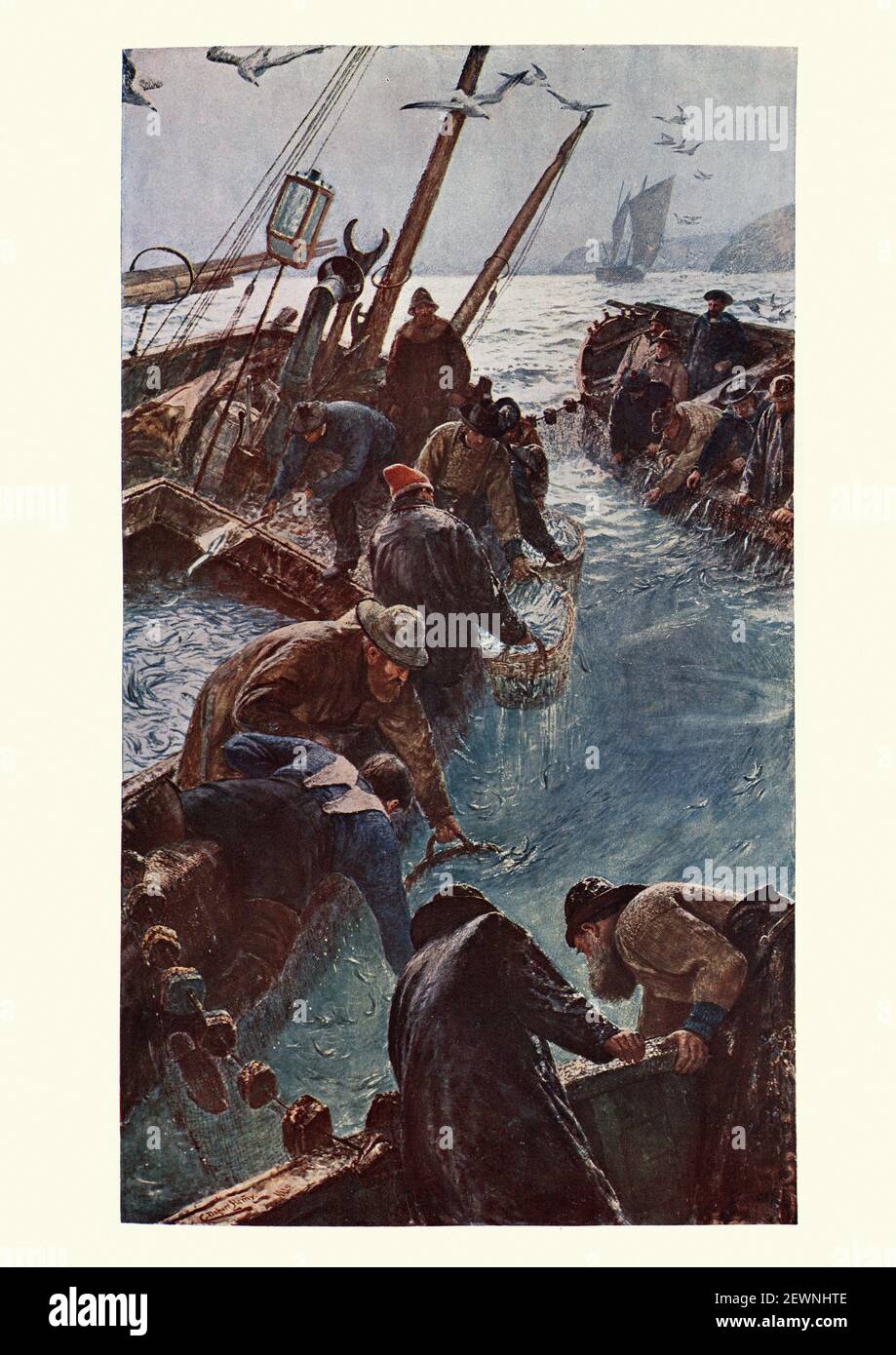 Cornish pilchard fishing boats hi-res stock photography and images - Alamy