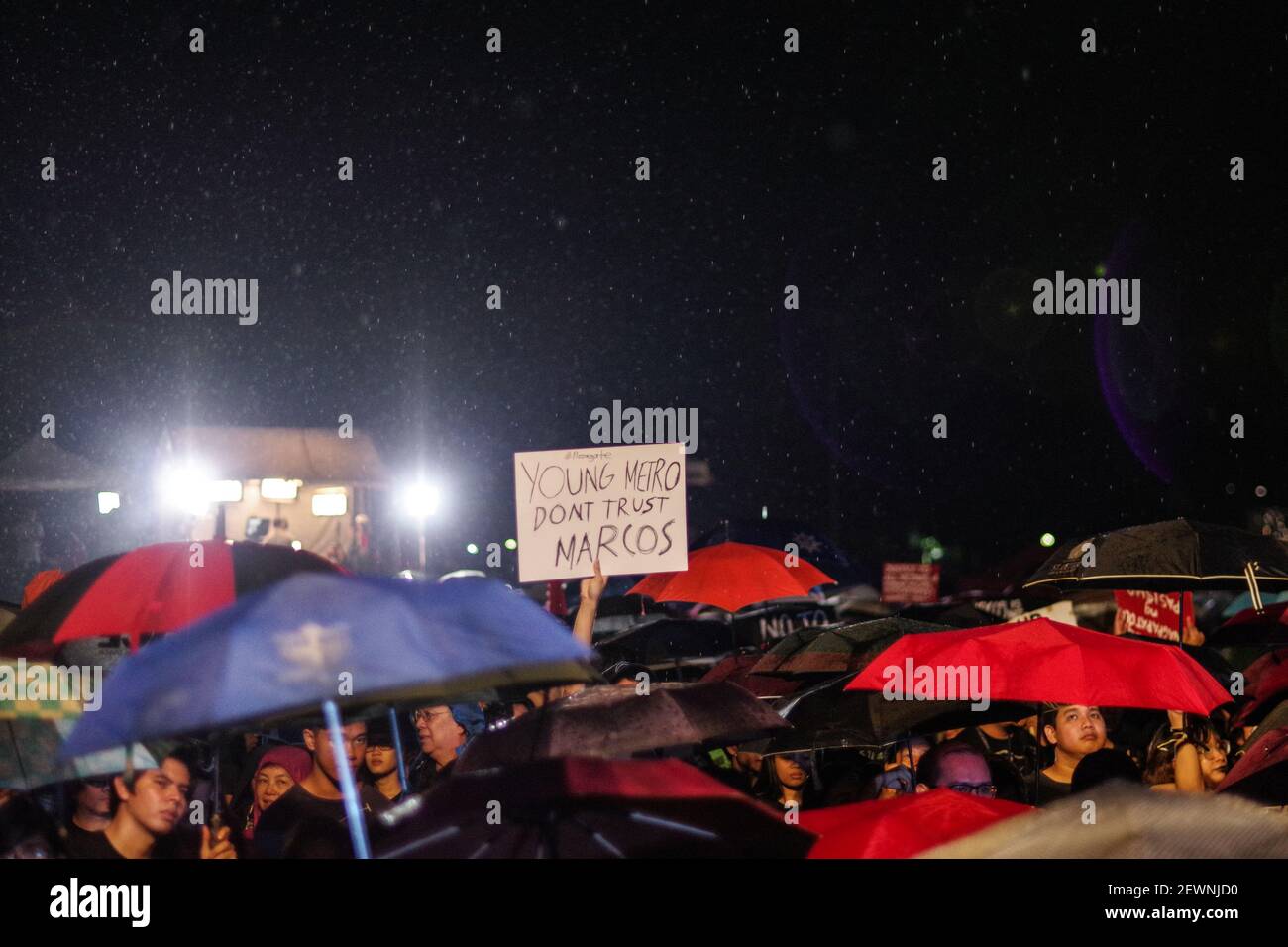 Student activists react with the crowd during the "Black Friday Protest ...