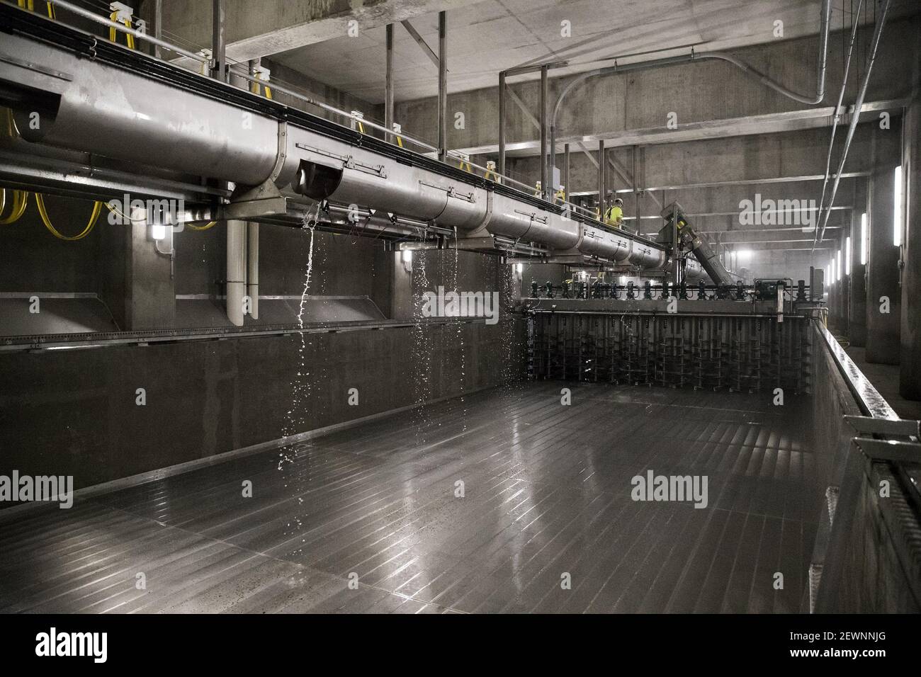 The germination room at the new $68 million malthouse at Rahr Malting ...