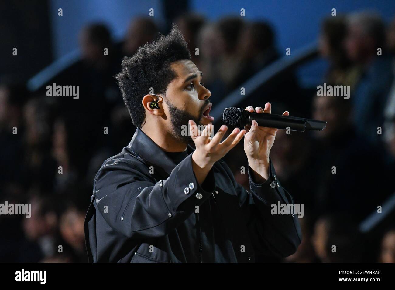 The Weeknd performs during the 2016 Victoria's Secret Fashion Show on ...