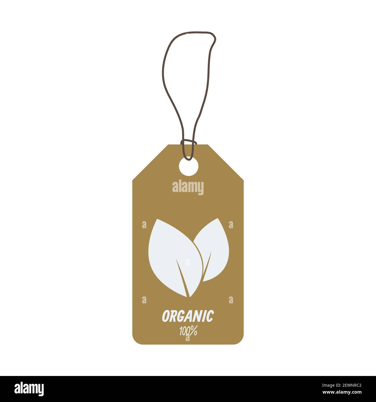 Label tag paper natural label isolated on white background Eco natural ...