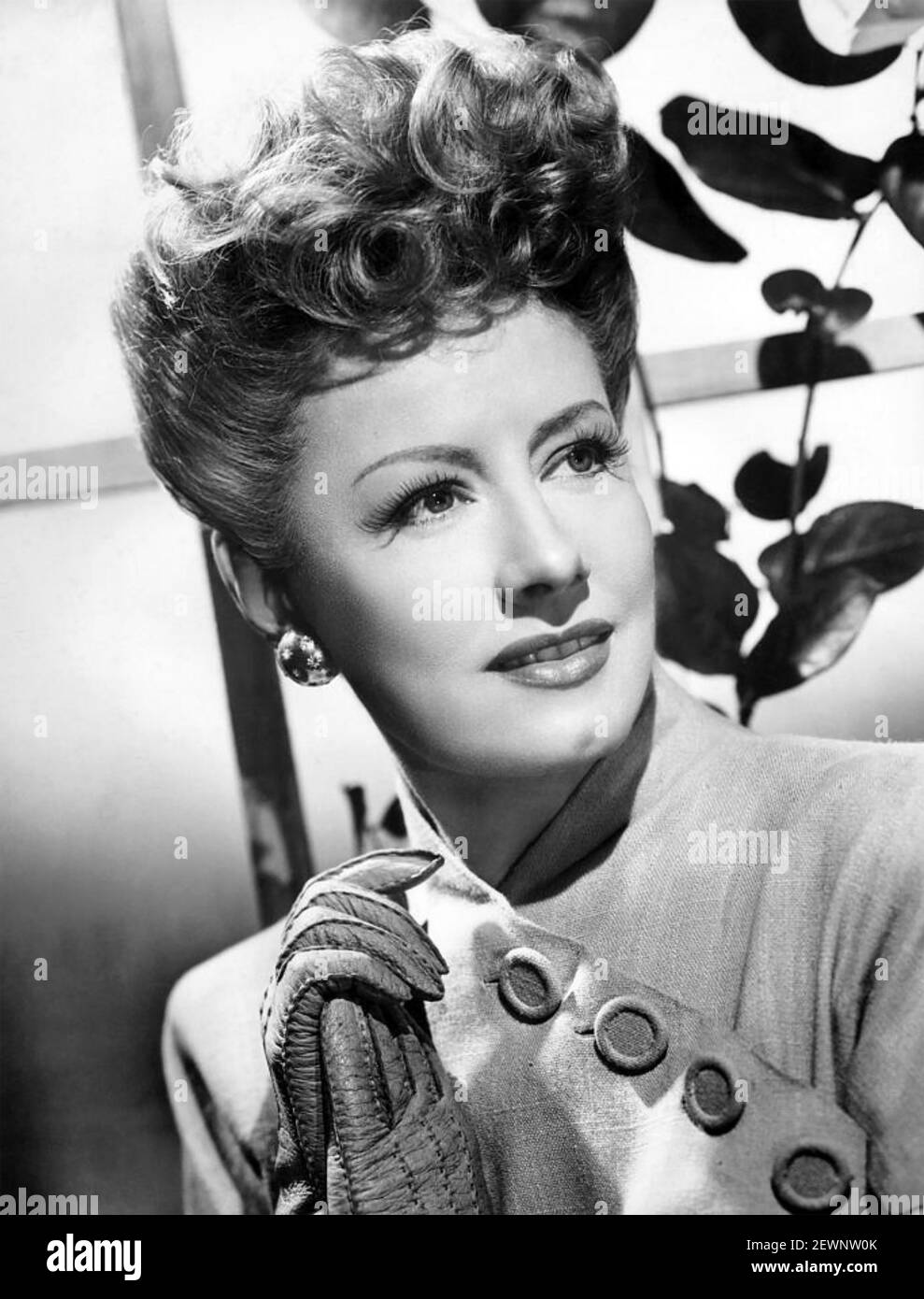 IRENE DUNNE (1898-1990) American film actress and singer about 1945 ...