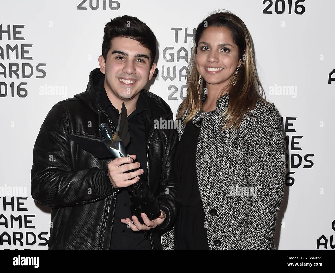 LOS ANGELES, CA - DECEMBER 1: Marcelo 'coldzera' David (L) poses with ...