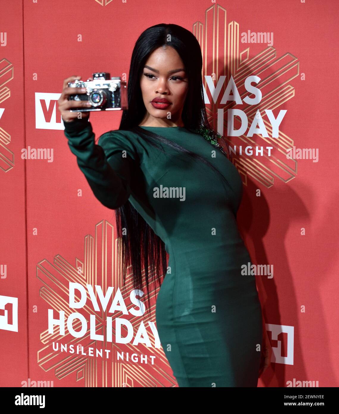 Actress Teyana Taylor attends the VH1 Divas Holiday: Unsilent Night televised concert at The ...