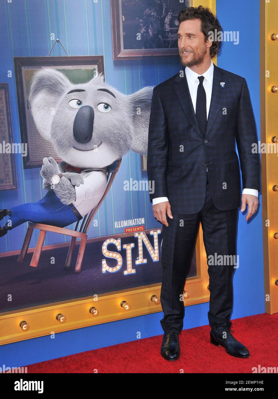 Matthew McConaughey arrives at Universal Pictures' "Sing" Premiere held ...