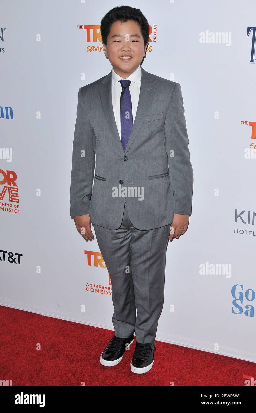 Hudson Yang arrives at The Trevor Project's 2016 TrevorLIVE LA held at ...