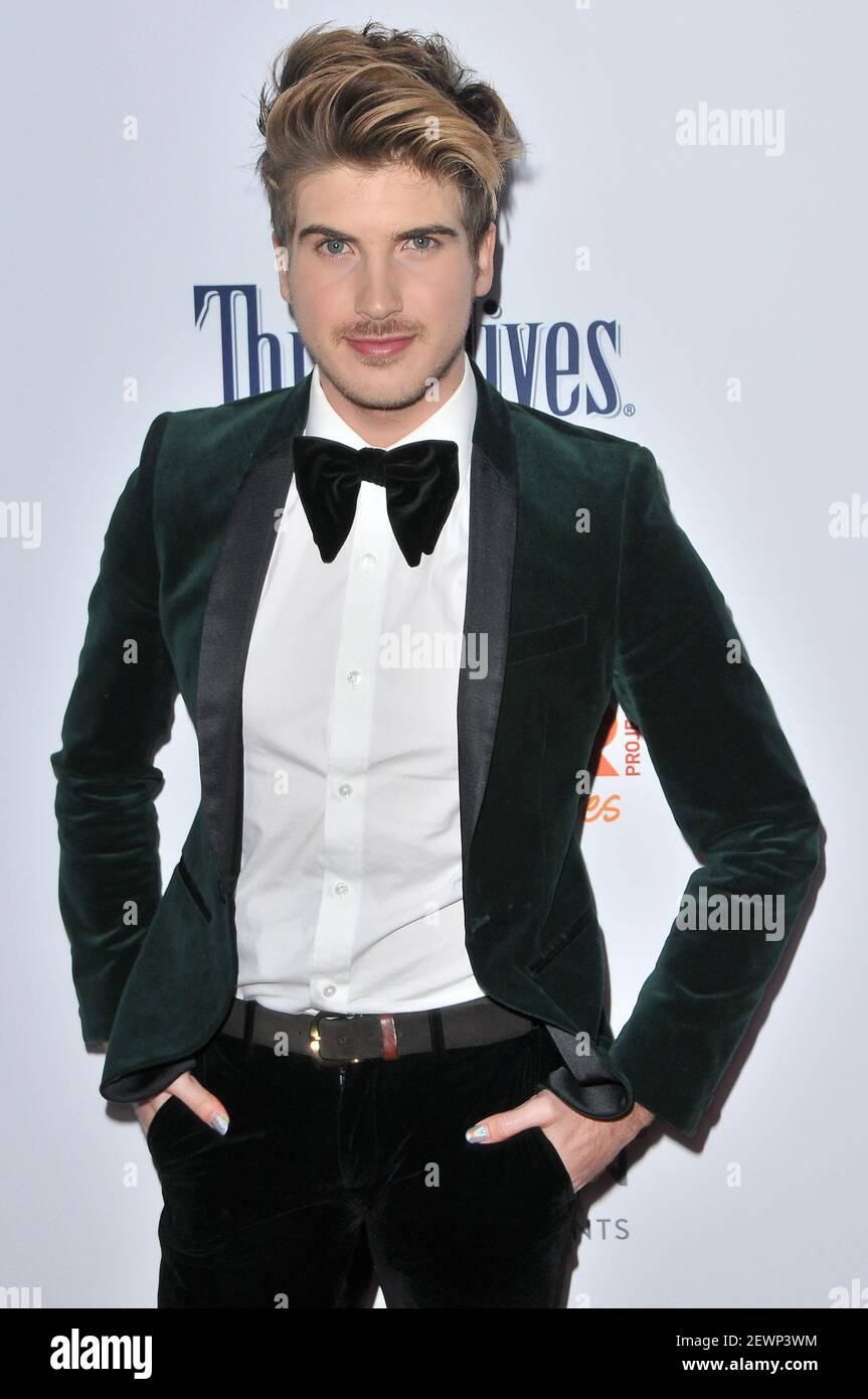 Joey Graceffa arrives at The Trevor Project's 2016 TrevorLIVE LA held ...