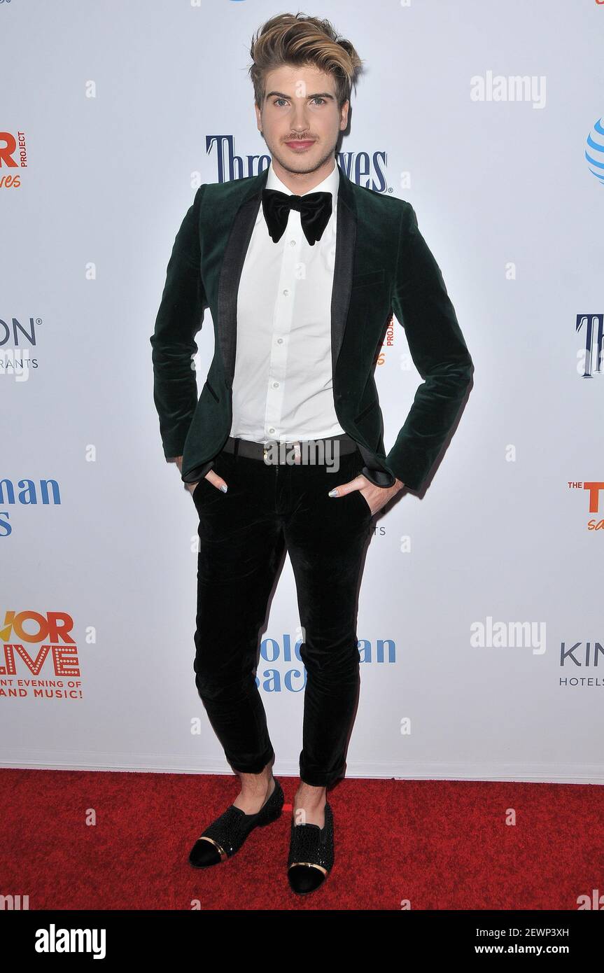 Joey Graceffa arrives at The Trevor Project's 2016 TrevorLIVE LA held ...