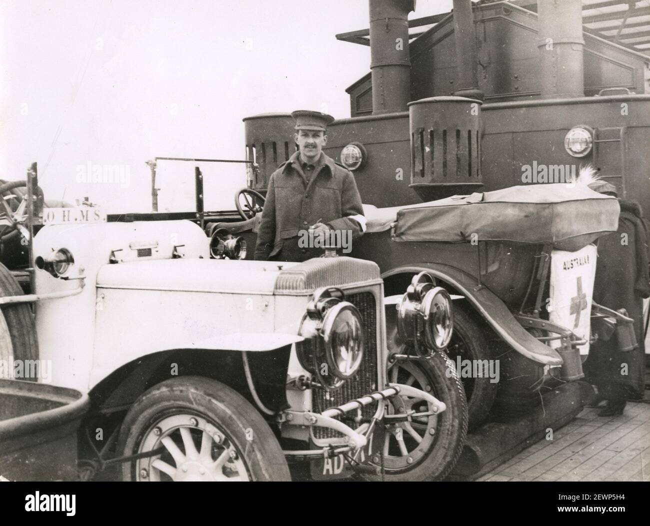 Vintage World War One photograph - WWI: Australian Red Cross cars to ...