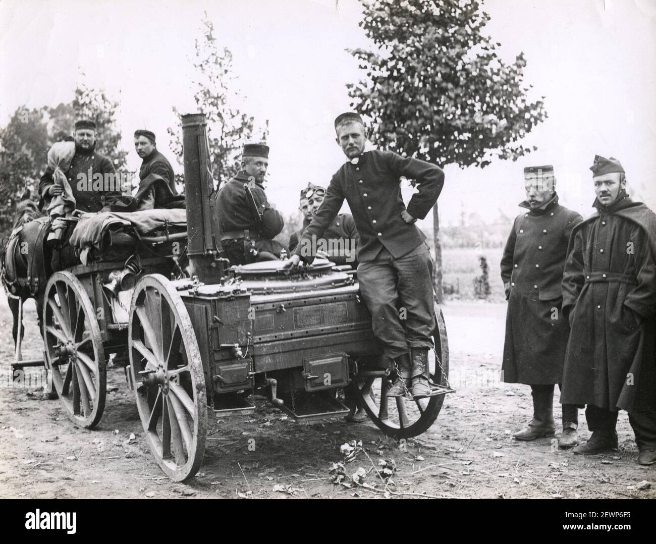 Vintage World War One photograph - WWI: captured horse drawn German ...