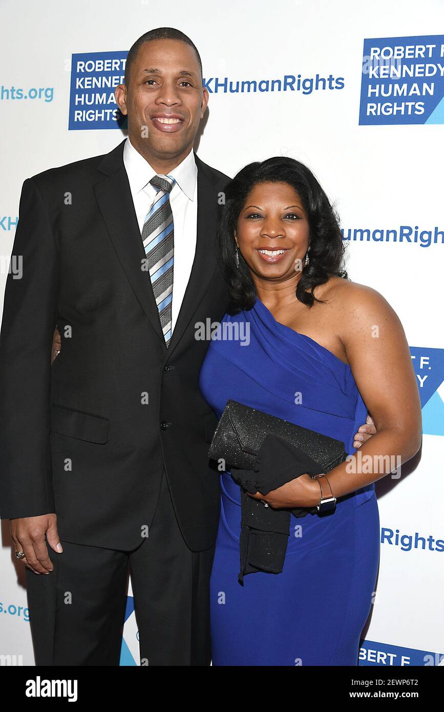 Roy Alston and Cheryl Alston attends the RFK Ripple of Hope Awards at ...