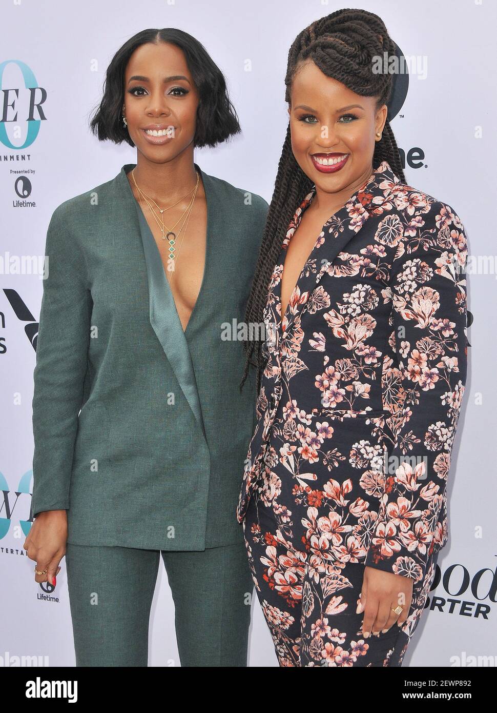 (L-R) Kelly Rowland and Kellee Stewart arrives at The Hollywood ...