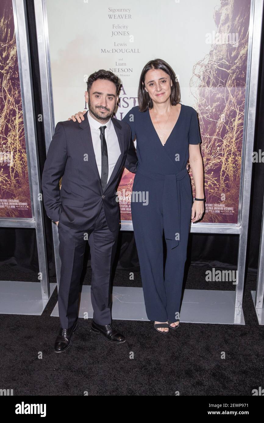 Director J.A. Bayona and Producer Belen Atienza attend the Premiere of ...