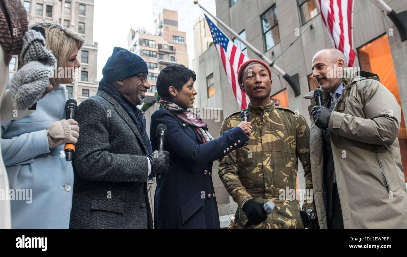 Dylan Dreyer, Al Roker, Tamron Hall, Pharrell Williams, Matt Lauer, on ...