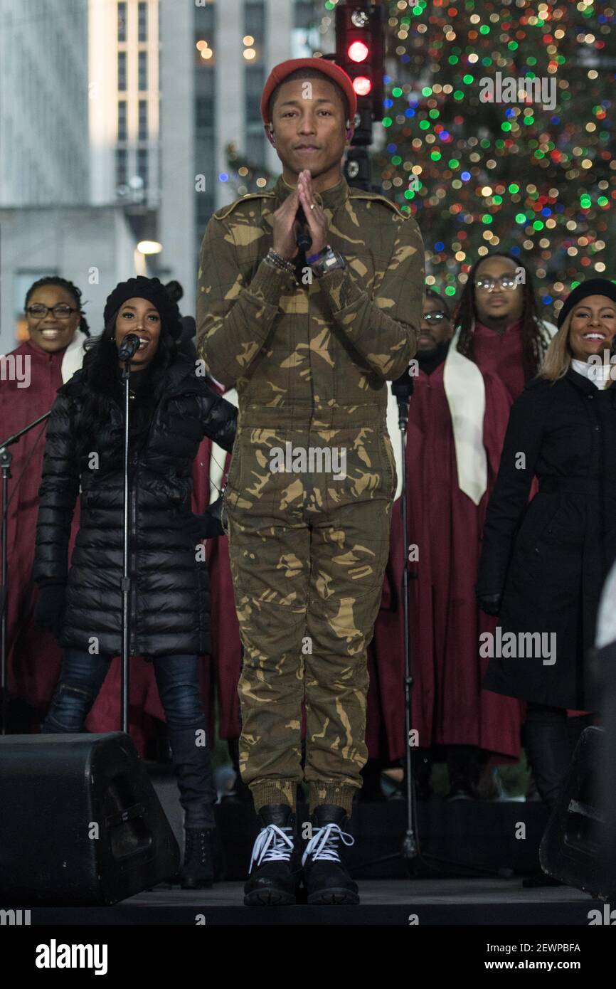 Pharrell Williams performs on stage at NBC's 'Today' Show in ...