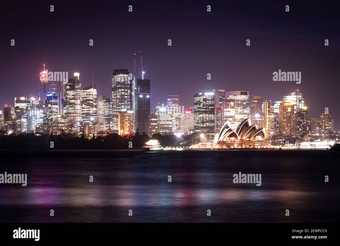 Sydney night panorama hi-res stock photography and images - Alamy