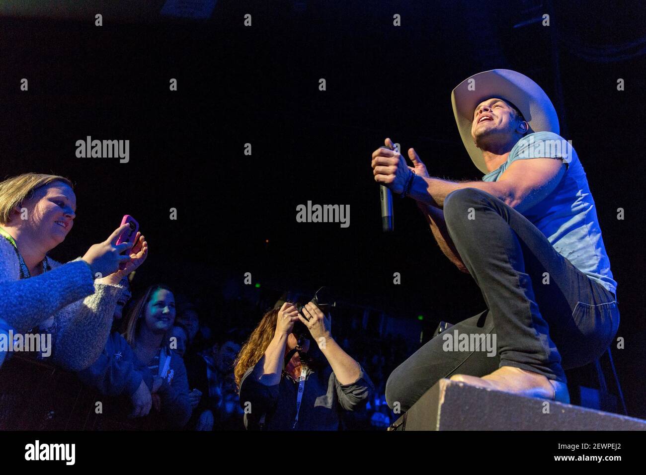Dustin Lynch at iWireless Center on December 9, 2016, in Moline ...