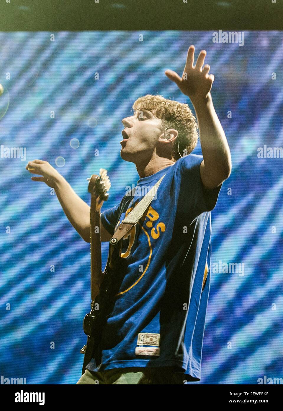 Musician Dave Bayley of the band Glass Animals performs during the Live ...