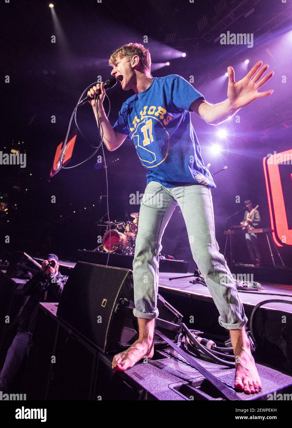 Musician Dave Bayley of the band Glass Animals performs during the Live ...