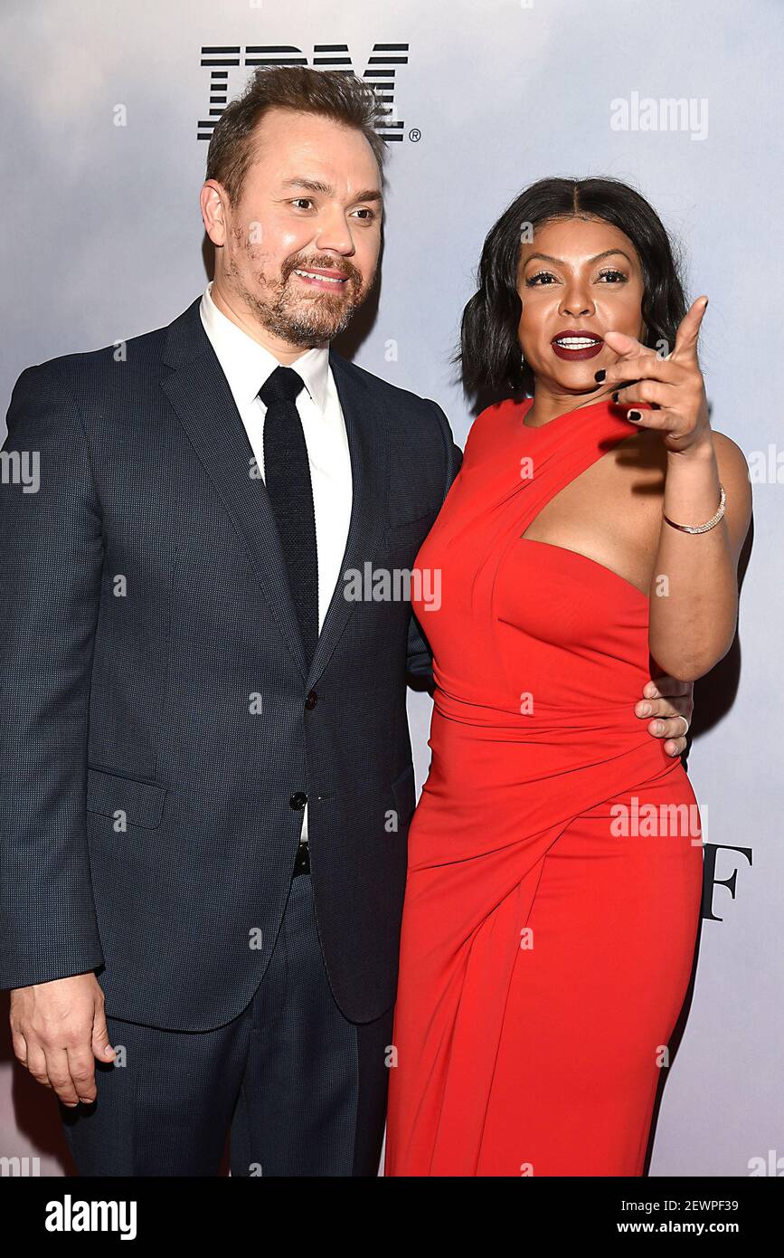 Director Theodore Melfi and Taraji P Henson attends "Hidden Figures ...