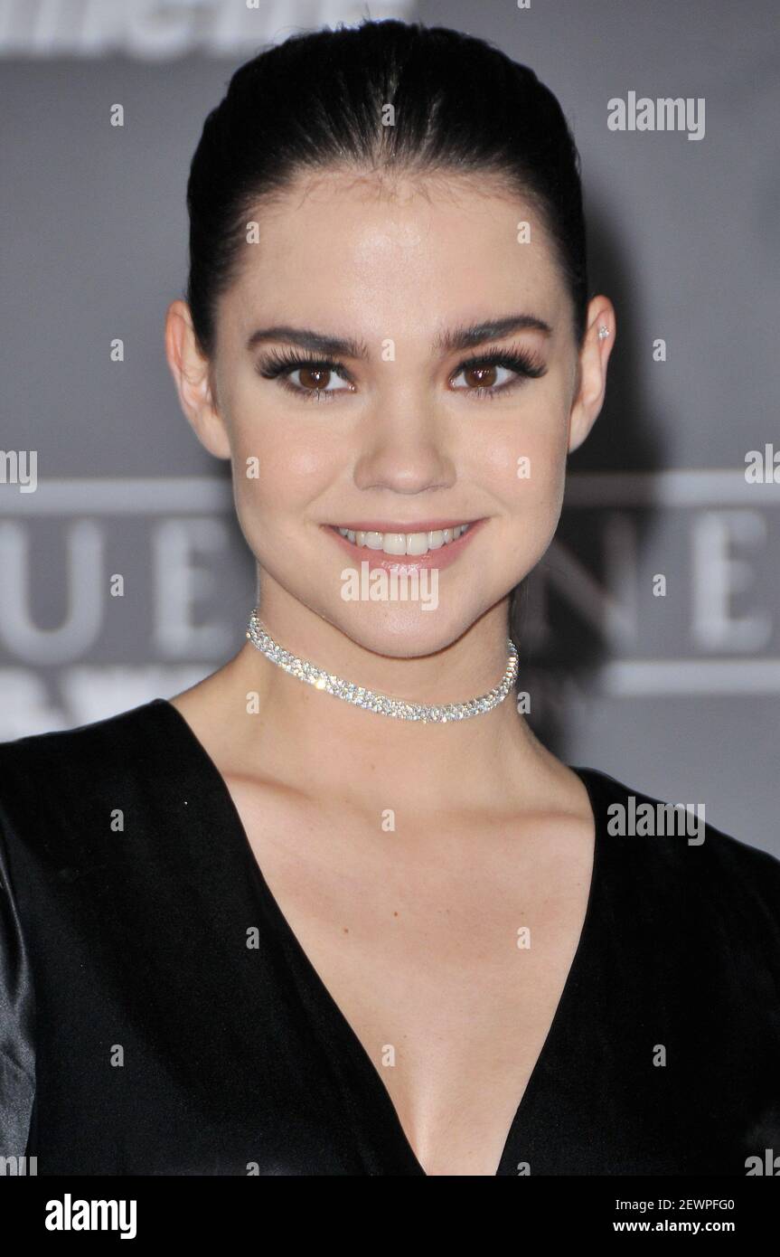 Maia Mitchell arrives at the "Rogue One: A Star Wars Story" World ...