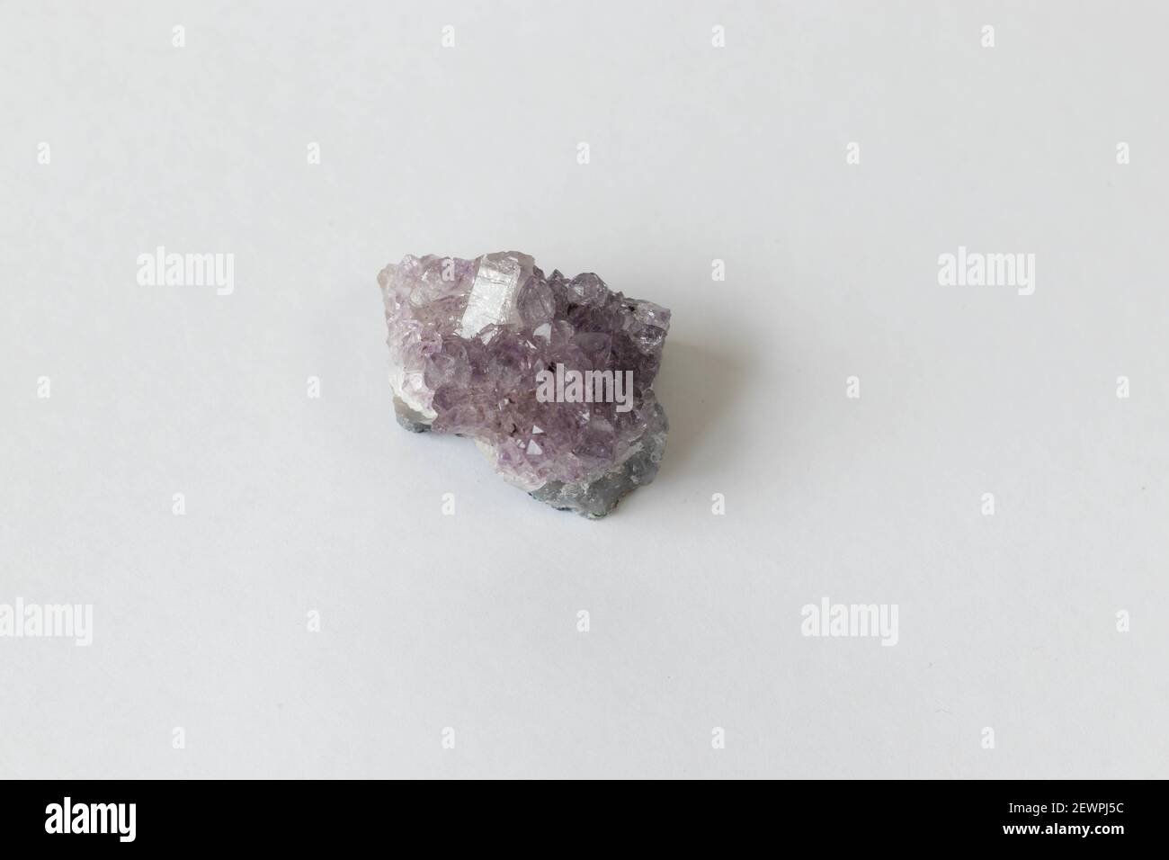 An amethyst isolated on a white background Stock Photo - Alamy
