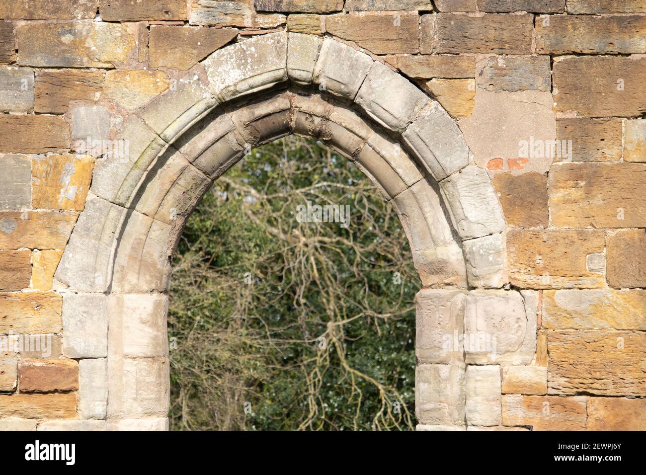 The ruins of Alvecote Priory, a former Benedictine Priory and ...
