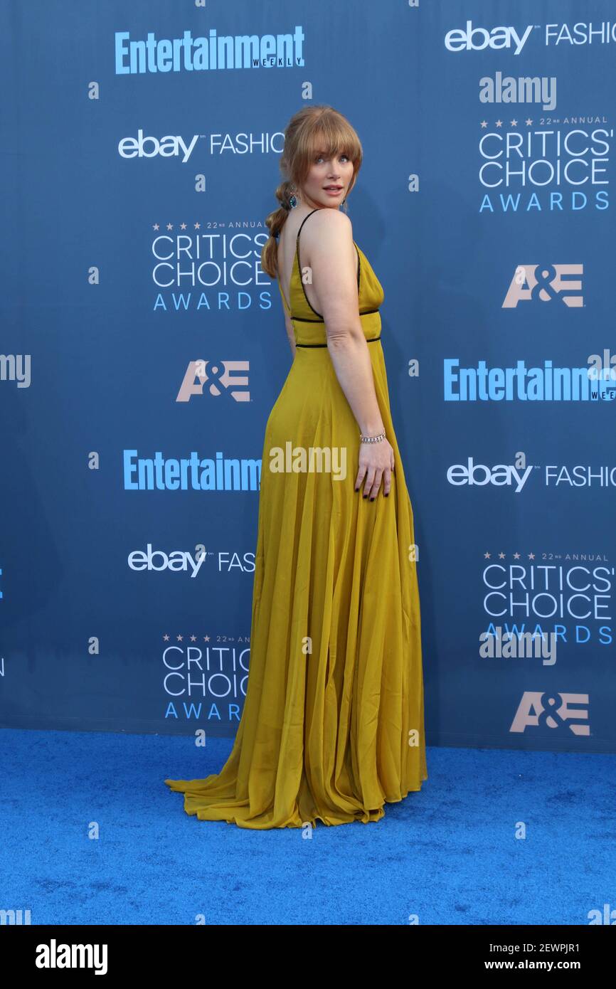 Bryce Dallas Howard at the 22nd Annual Critics' Choice Awards at the ...