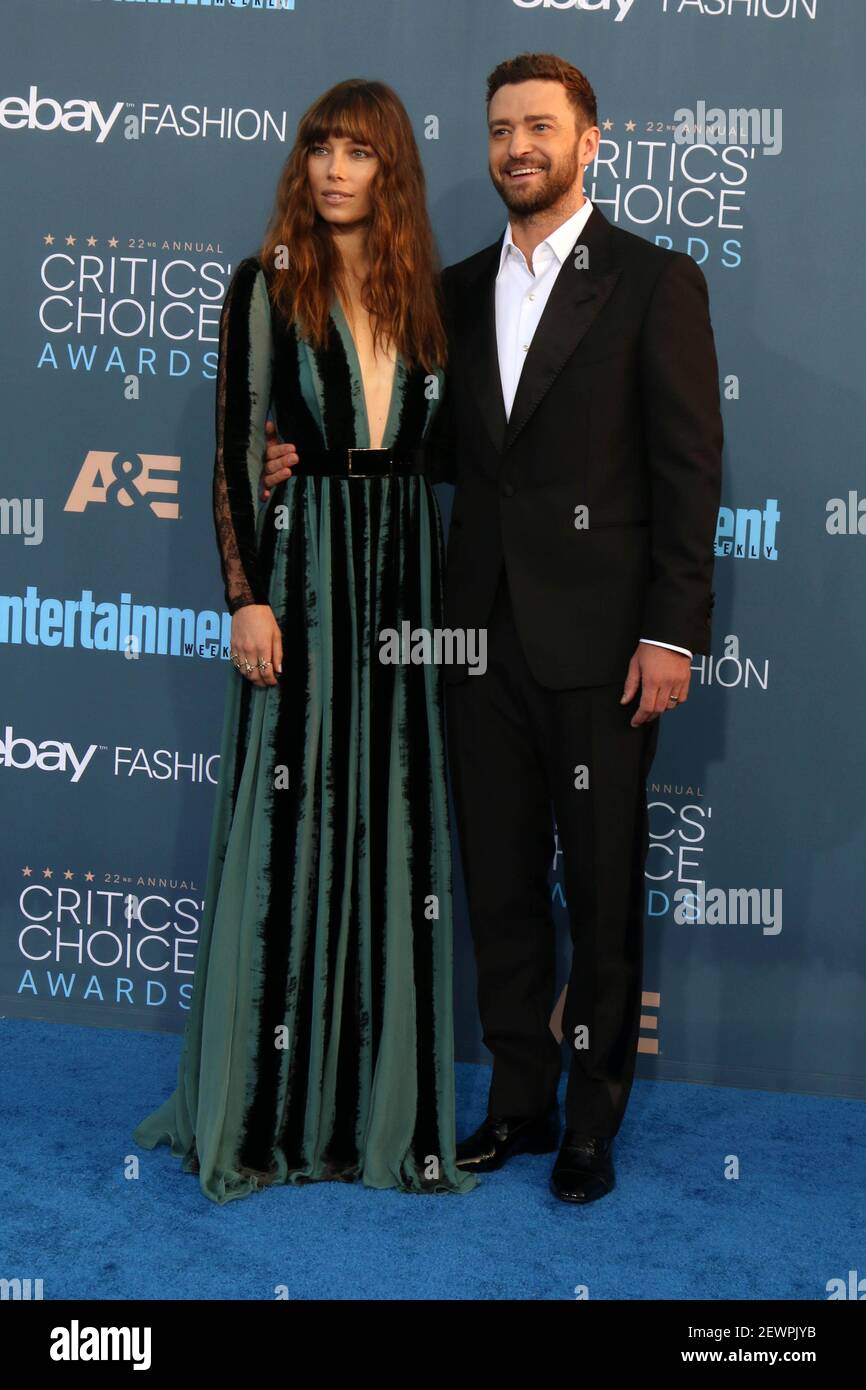 Jessical Biel, Justin Timberlake at the 22nd Annual Critics' Choice ...