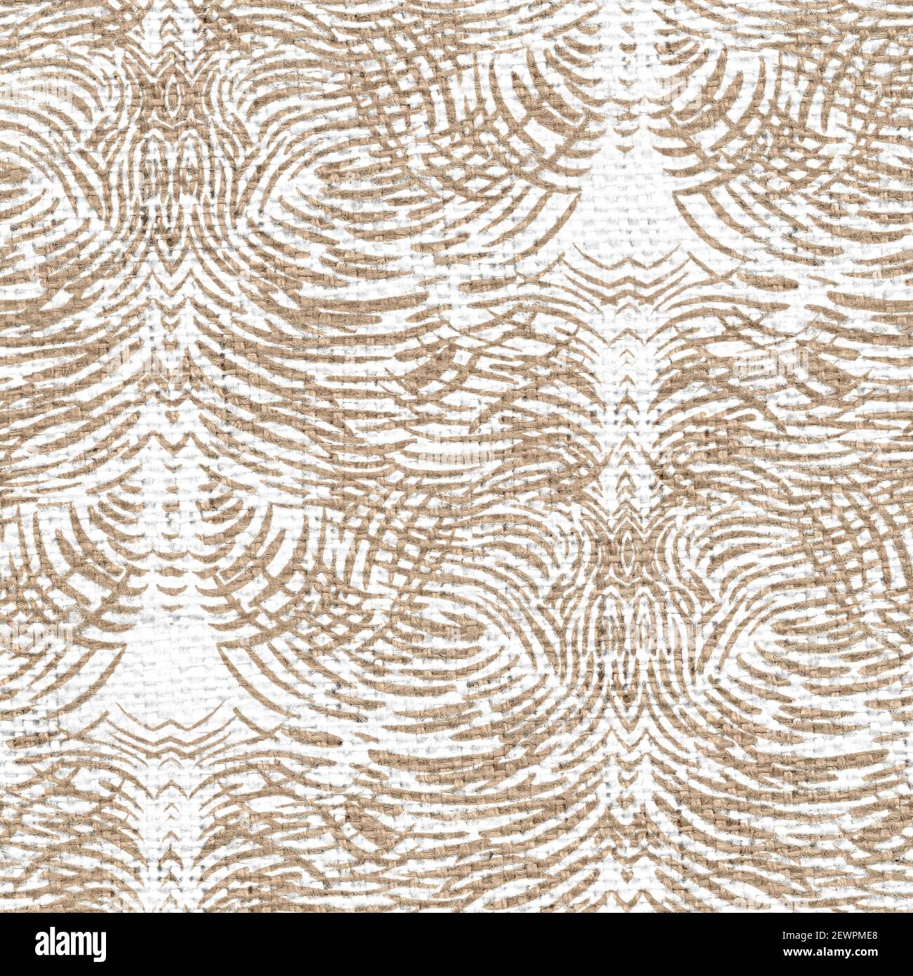 Seamless burlap with white paint pattern overlay Stock Photo - Alamy