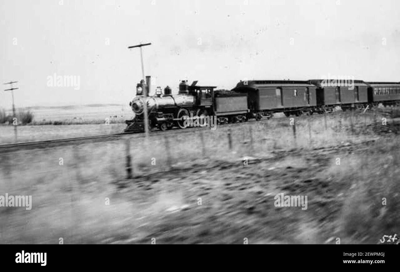 AT&SF passenger train, circa 1895 Stock Photo - Alamy