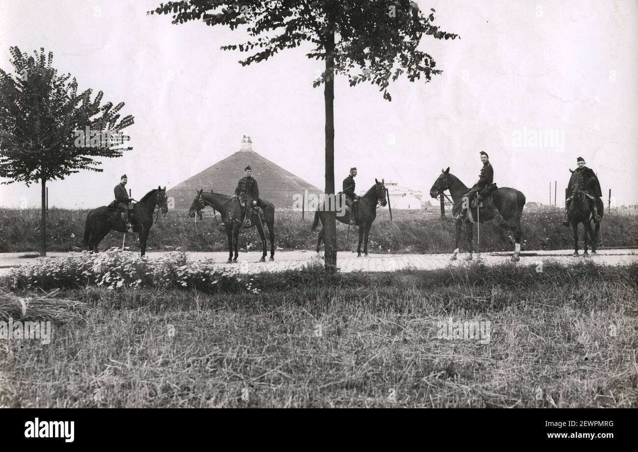 Vintage World War One photograph - WWI: Belgian scouts on horses ...