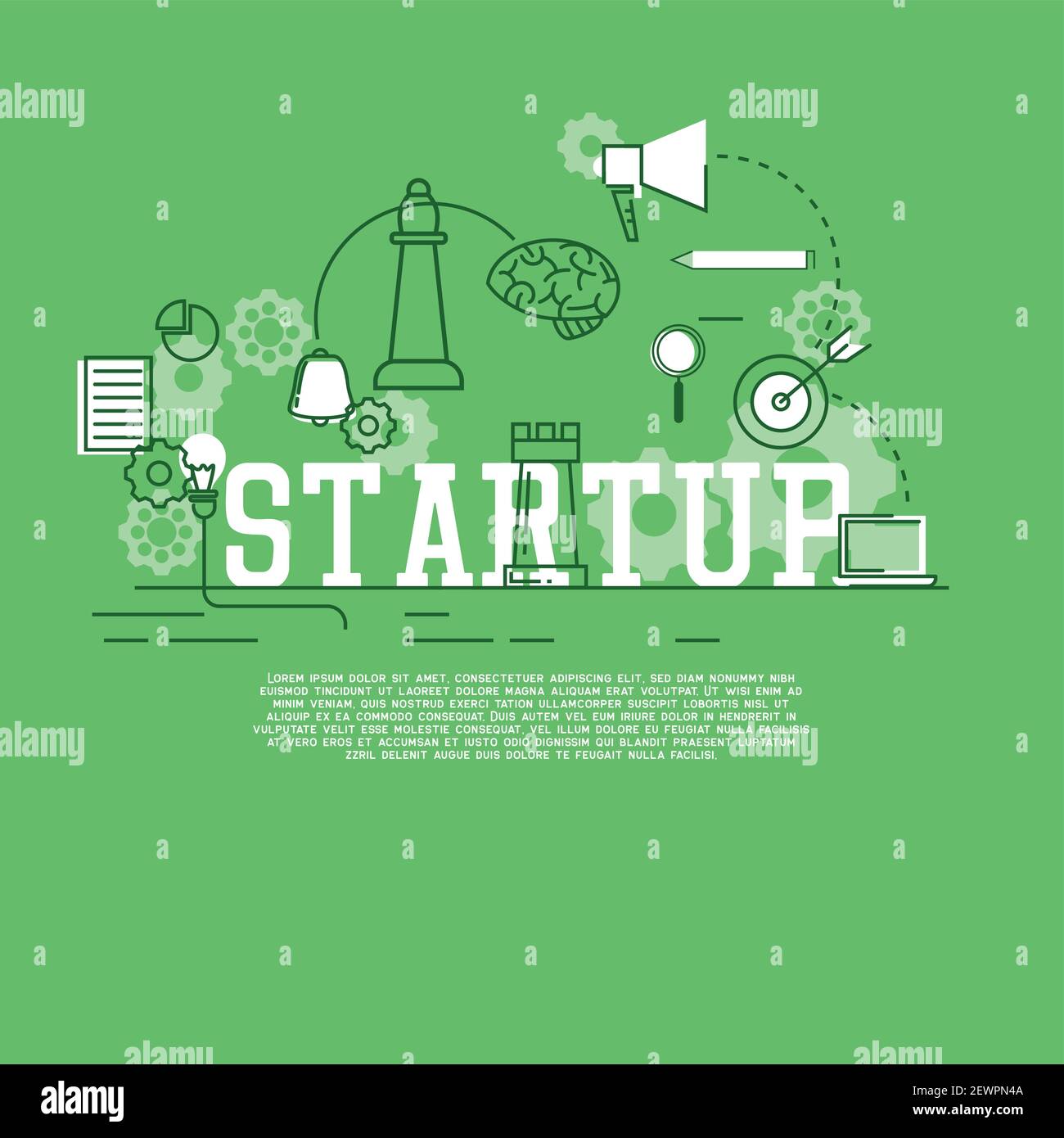startup banner for your business. vector illustration Stock Vector ...
