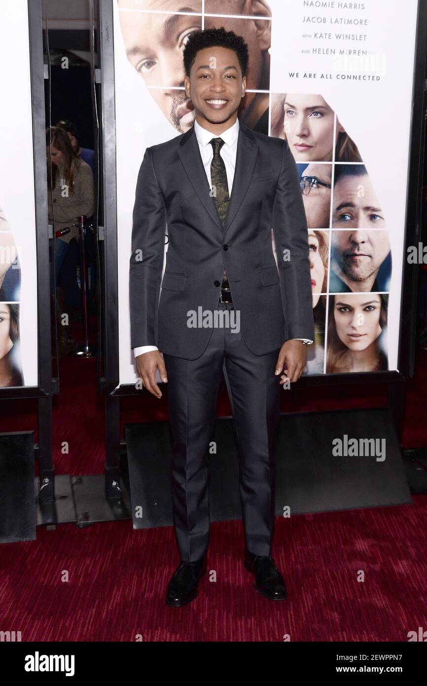 Actor Jacob Latimore attends the "Collateral Beauty" World Premiere at ...