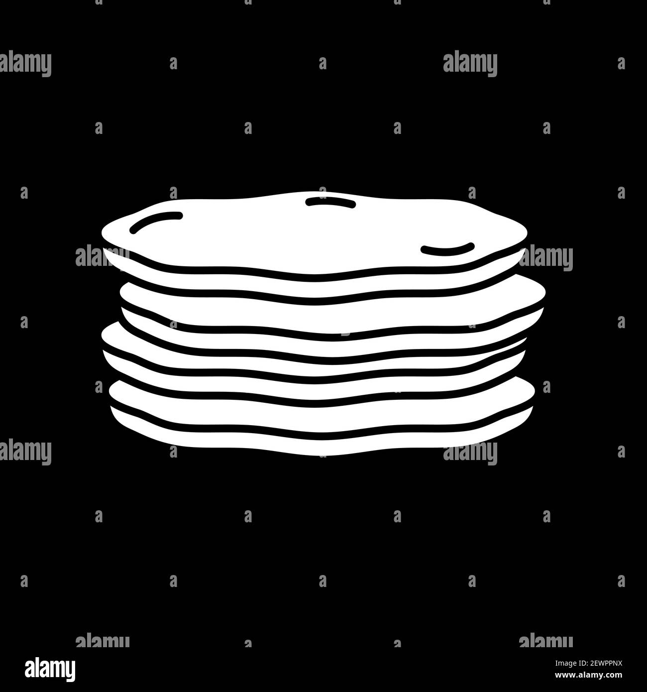 Pancake serving Stock Vector Images - Alamy