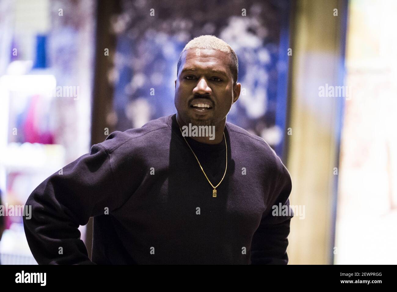 Musician Kanye West arrives at Trump Tower in Manhattan, New York, U.S ...