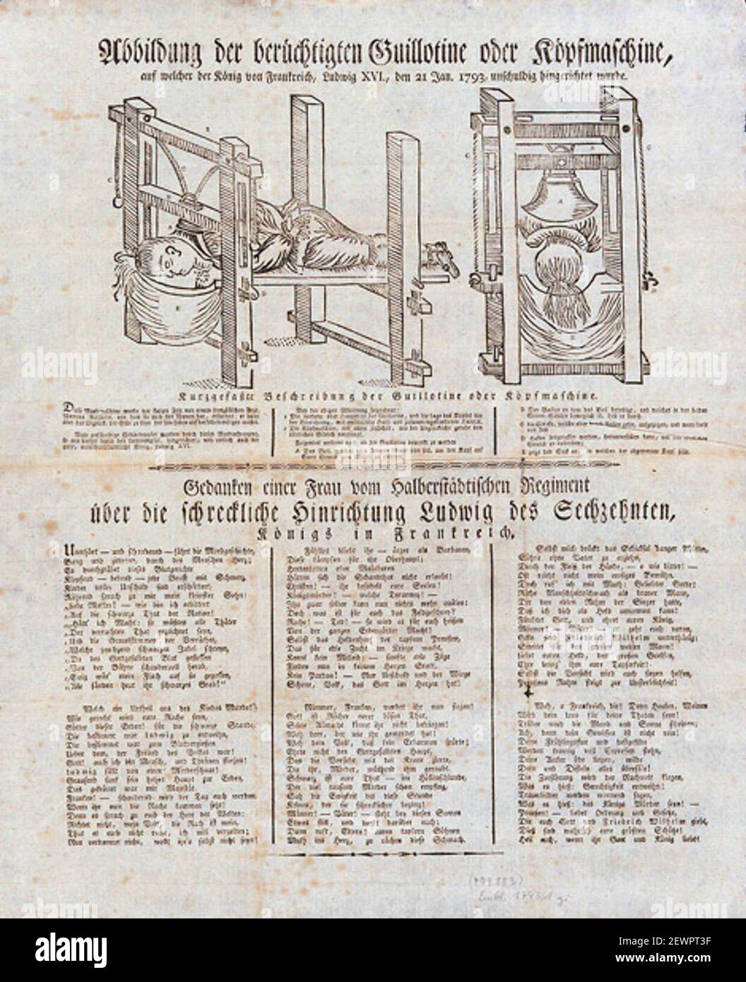 Execution by guillotine louis xvi france hi-res stock photography and ...