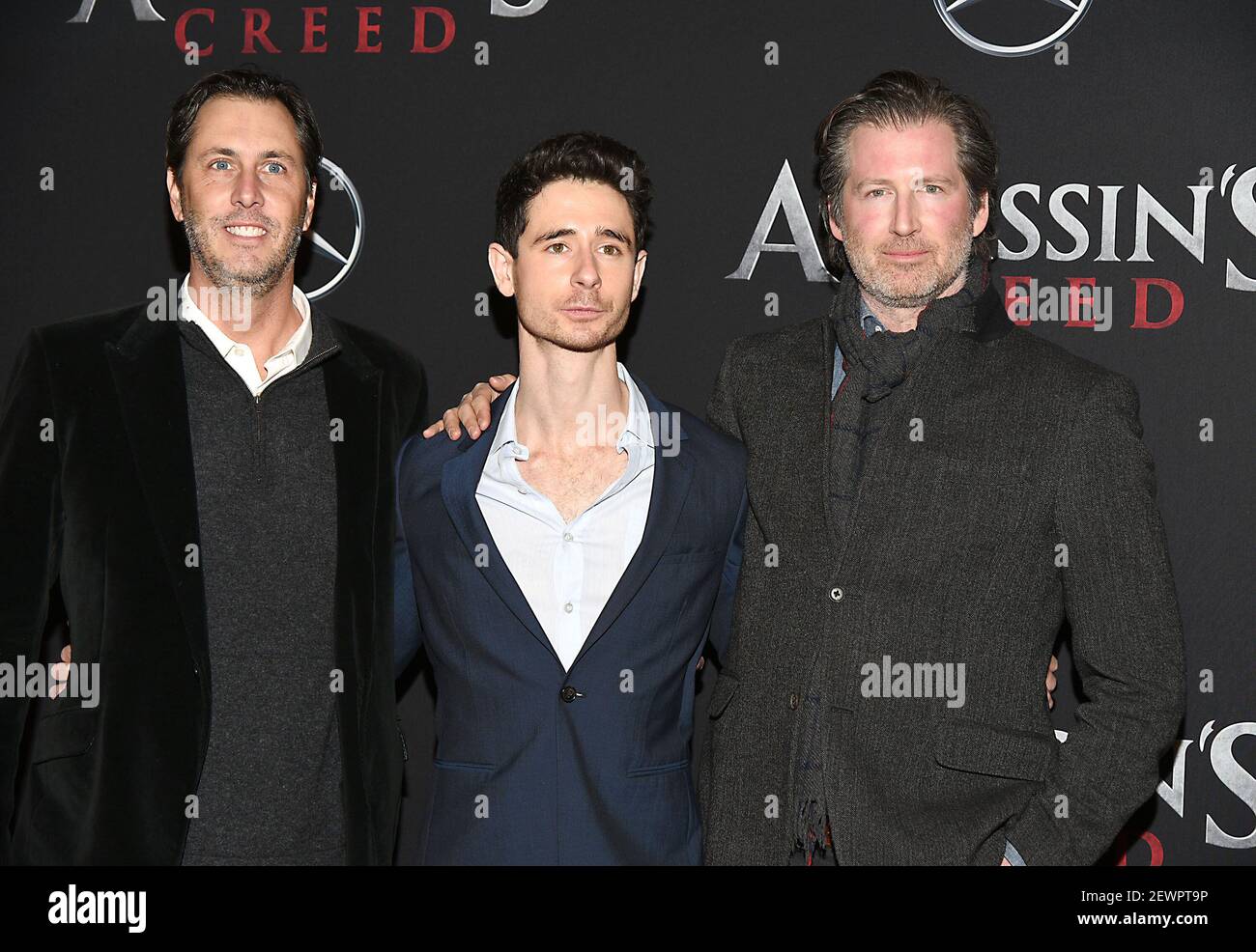 The writers, Bill Collage, Mike Lesslie and Adam Cooper attends the ...