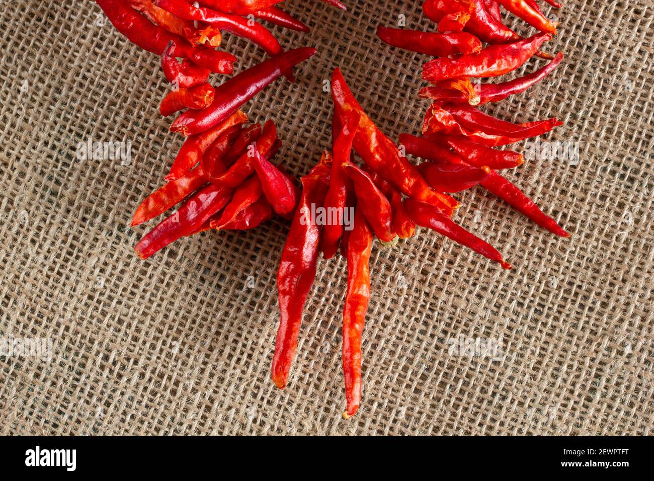 Red dried very hot peppers Stock Photo - Alamy