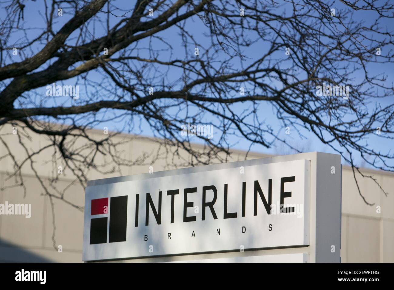 A logo sign outside of a facility occupied by Interline Brands, Inc ...