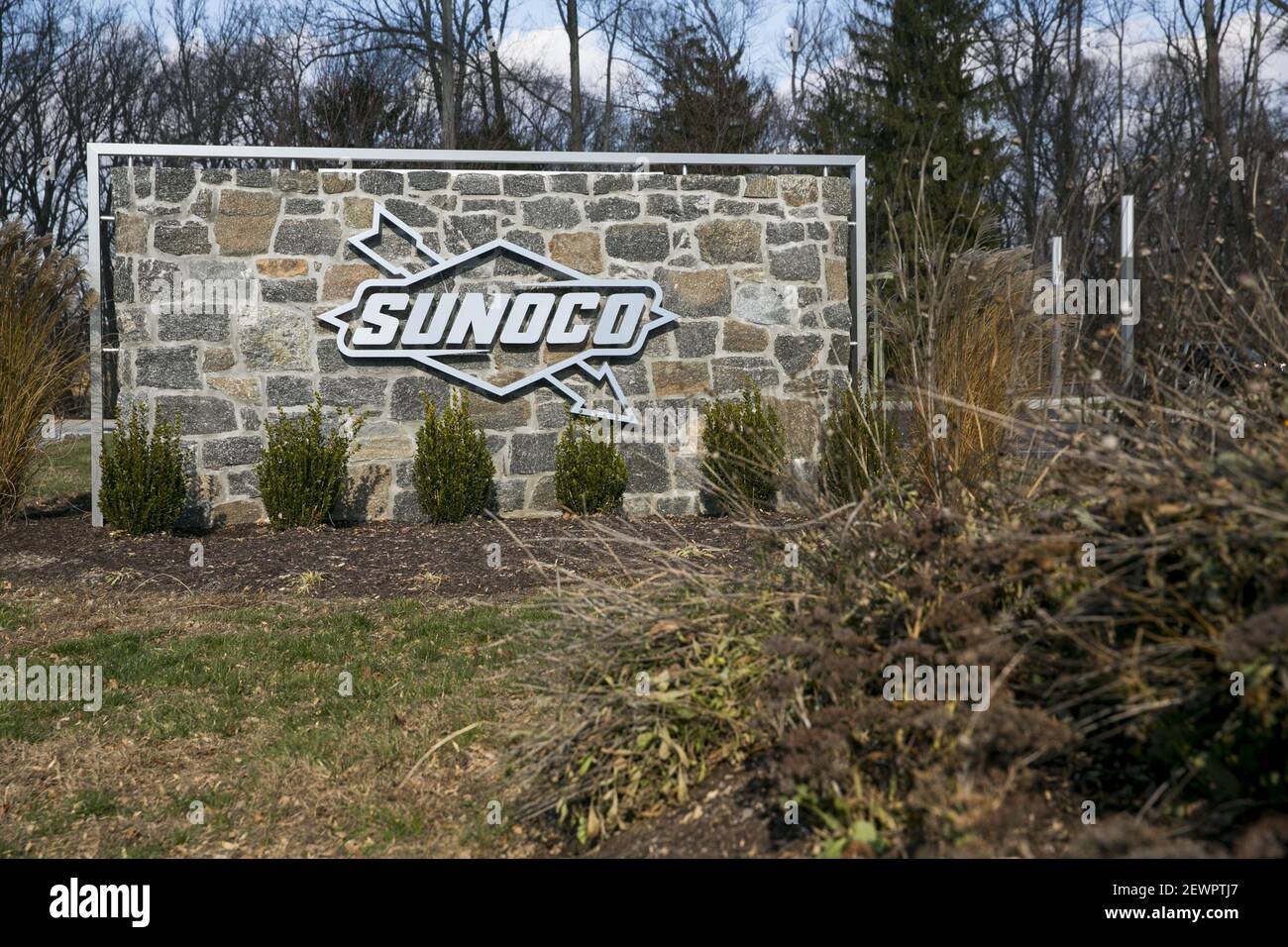 A logo sign outside of a facility occupied by Sunoco Inc., in Newtown ...