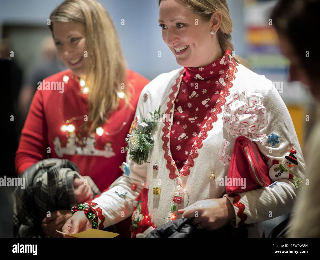 Megahn Hollenbeck and Melinda Rodger both of Blaine wore holiday ...