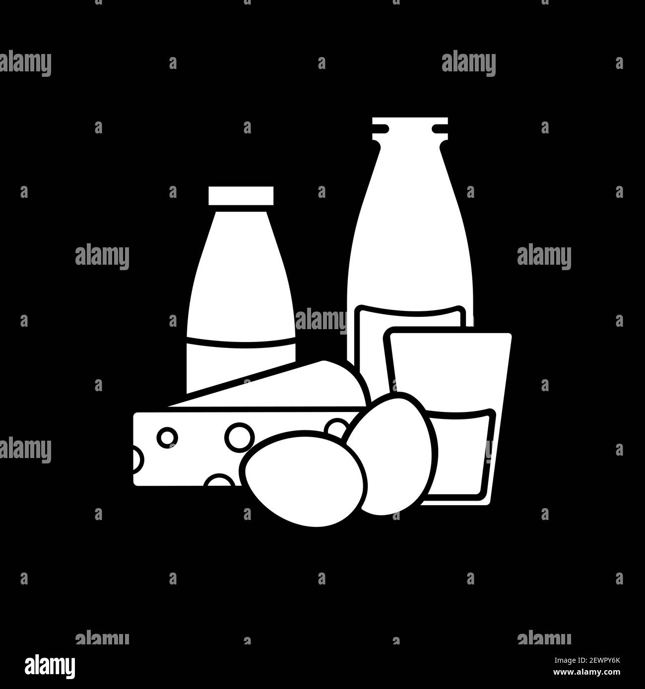 Dairy produce dairy products dairy product Stock Vector Images - Alamy