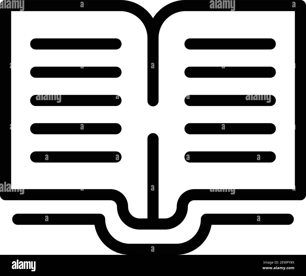 Electronic open catalog icon. Outline electronic open catalog vector ...
